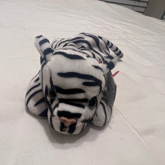 Ty | Other | Ty Blizzard The White Tiger Beanie Baby With All Tags ...